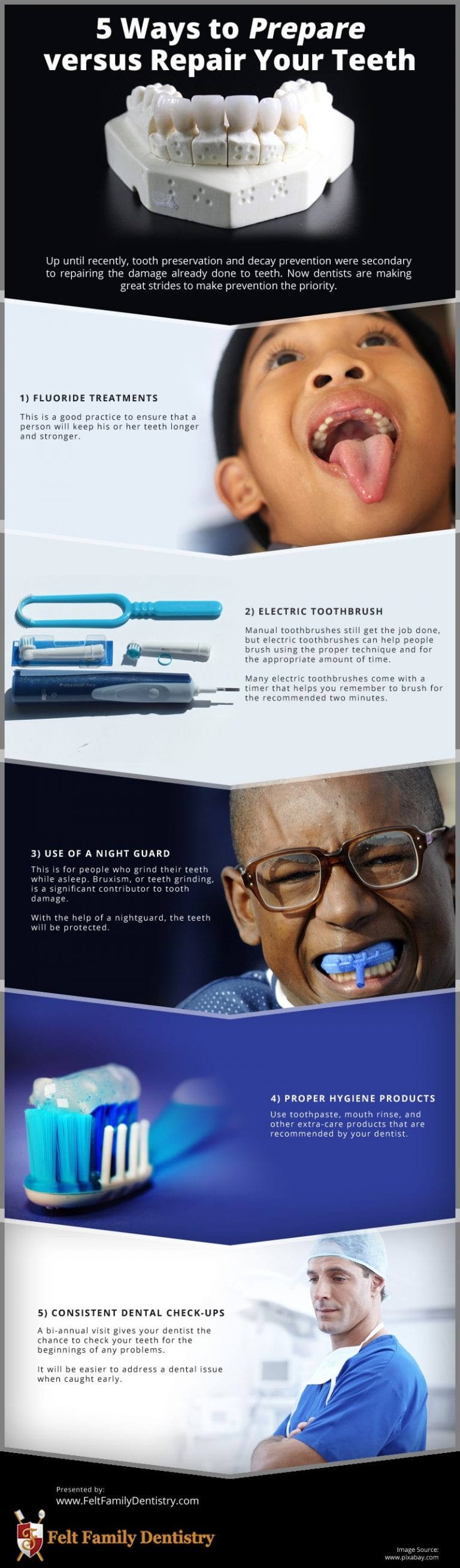5 Ways to Prepare versus Repair Your Teeth Infographic