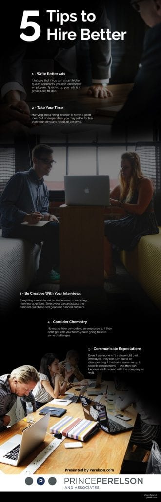 5 Tips to Hire Better Infographic