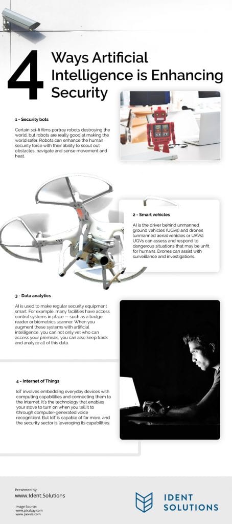 4 Ways Artificial Intelligence is Enhancing Security Infographic