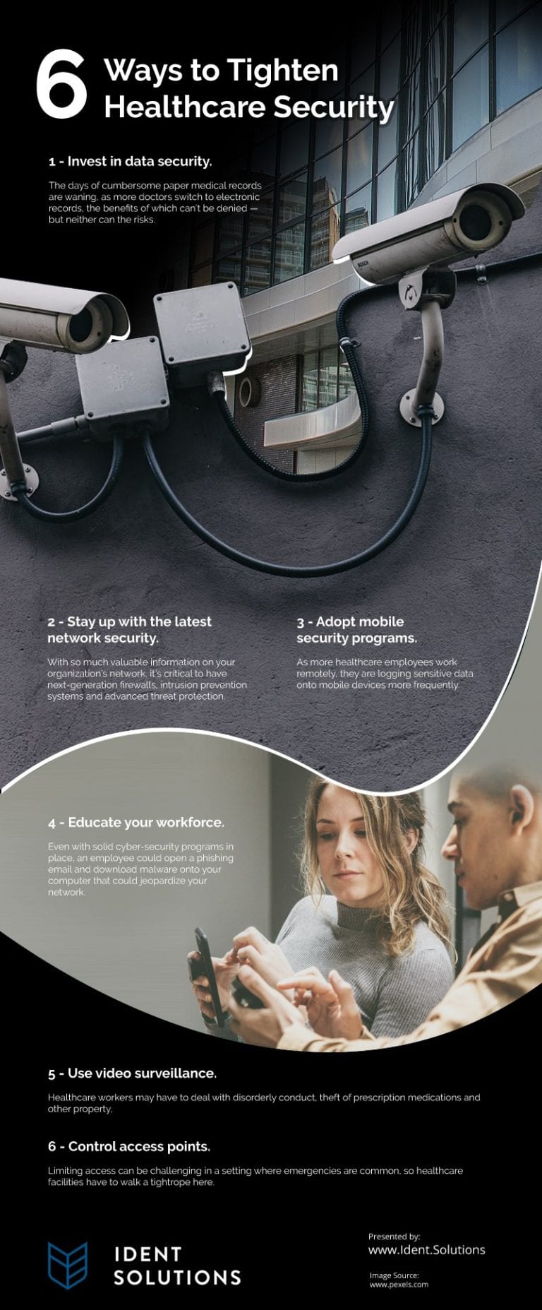 6 Ways to Tighten Healthcare Security Infographic