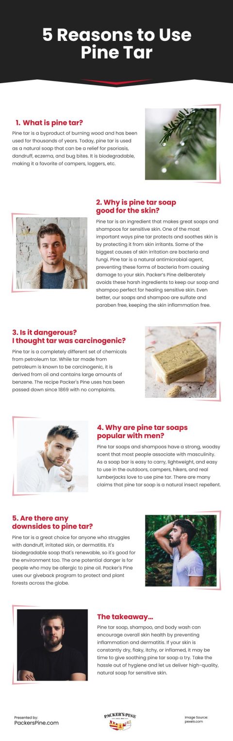 5 Reasons to Use Pine Tar Infographic