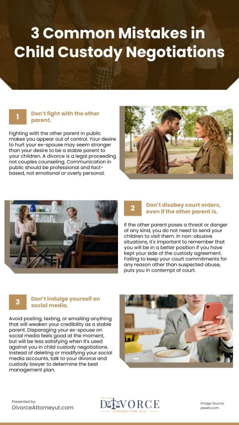 3 Common Mistakes in Child Custody Negotiations Infographic