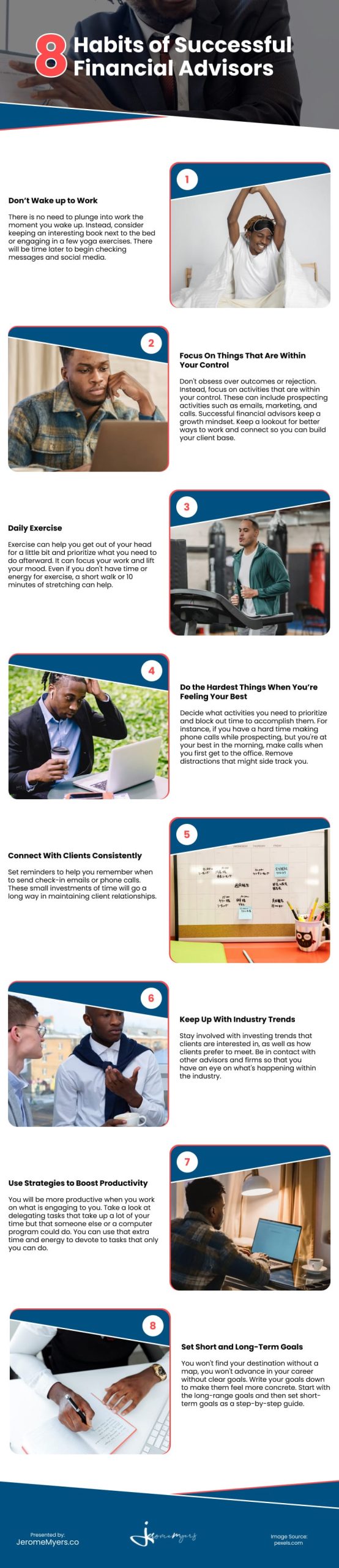 8 Habits of Successful Financial Advisors Infographic