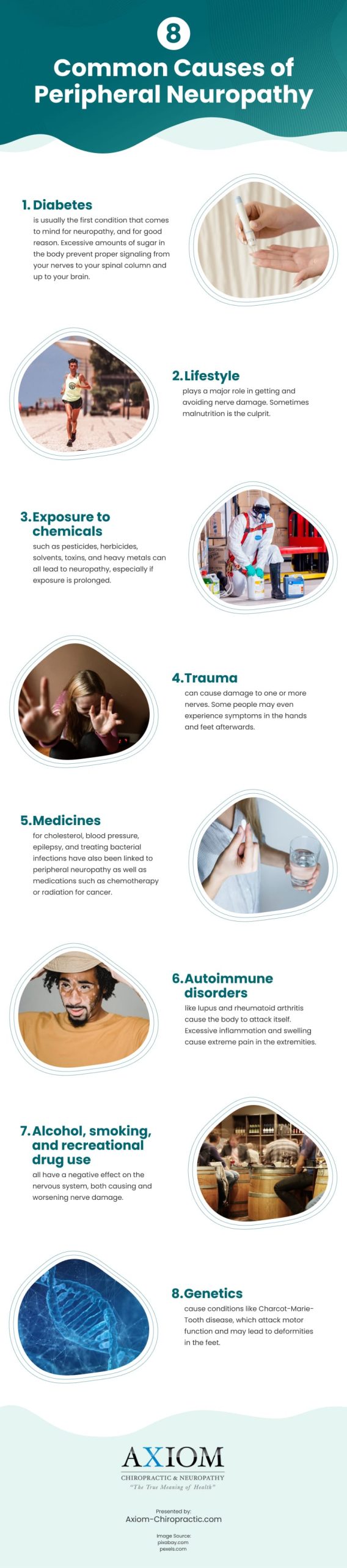 8 Common Causes of Peripheral Neuropathy Infographic 8 Common Causes of Peripheral Neuropathy Infographic
