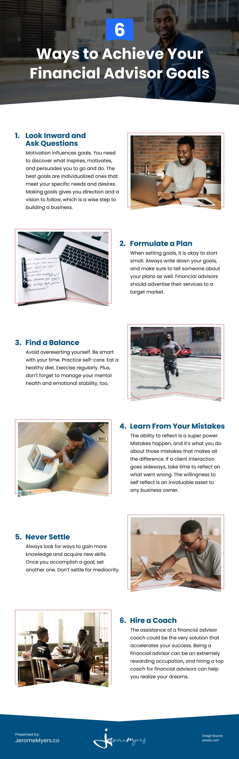 6 Ways to Achieve Your Financial Advisor Goals Infographic
