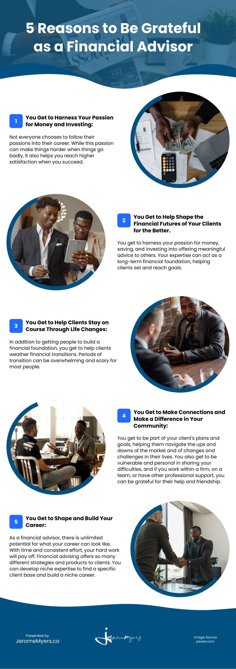 5 Reasons to Be Grateful as a Financial Advisor Infographic