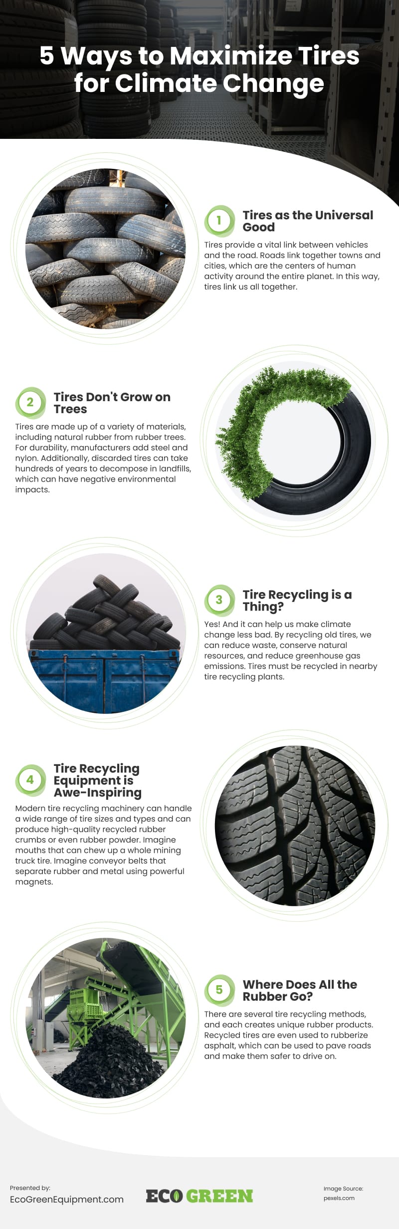 5 Ways to Maximize Tires for Climate Change Infographic