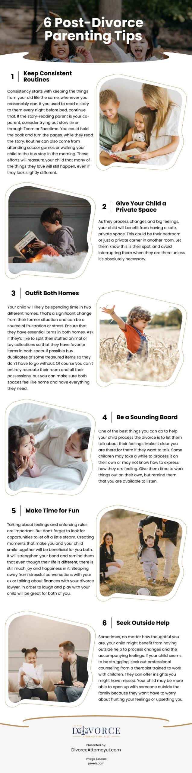 6 Post Divorce Parenting Tips Infographic