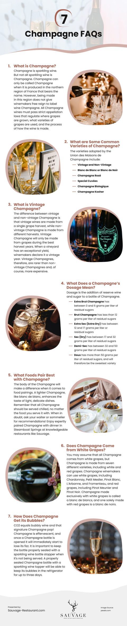 7 Champagne FAQ's Infographic