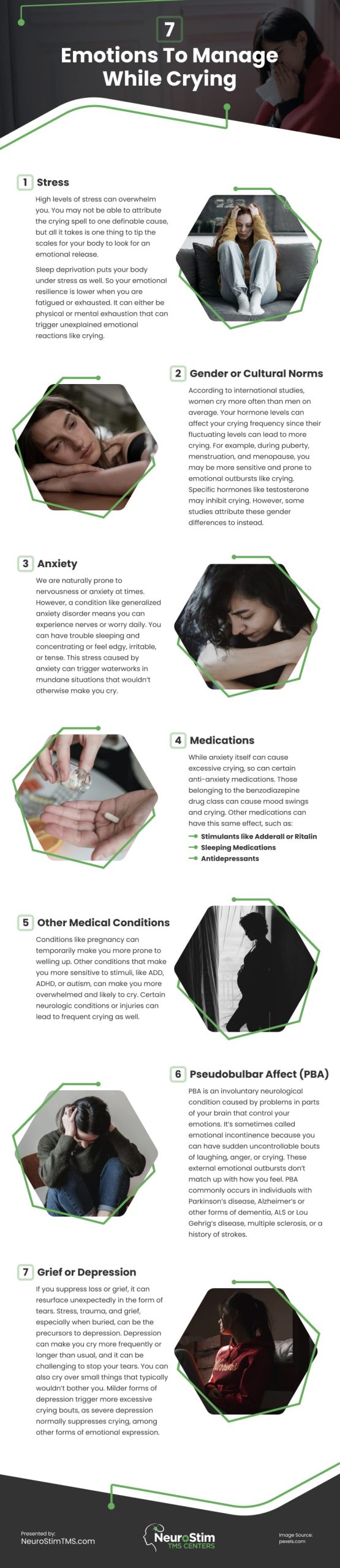 7 Reasons Why Your Emotions Are Overflowing In Tears Infographic