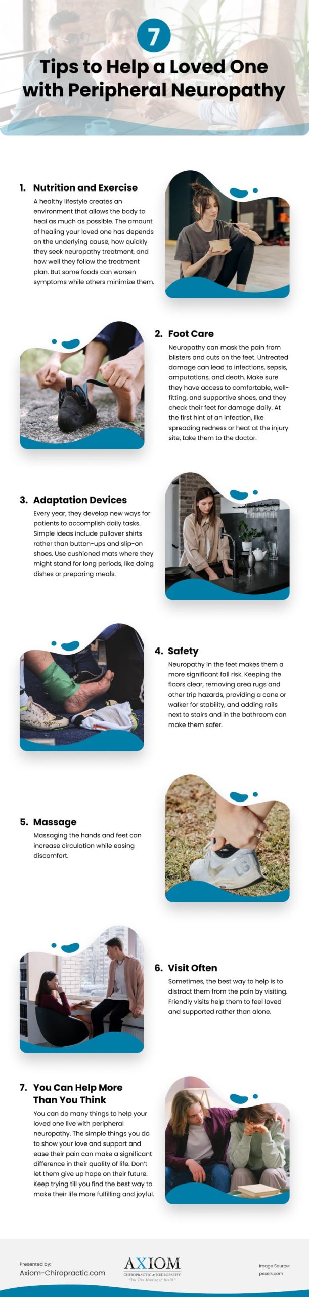 7 Tips to Help a Loved One with Peripheral Neuropathy Infographic