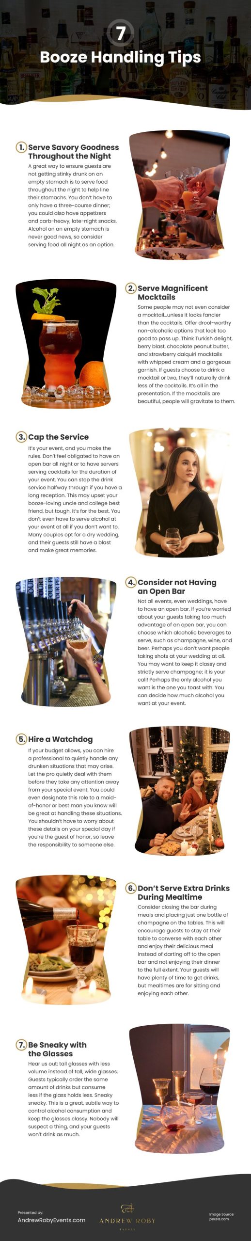 7 Booze Handling Tips Infographic