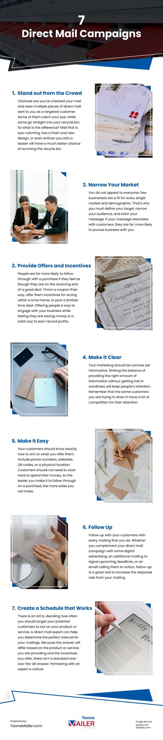 7 Direct Mail Campaigns Infographic