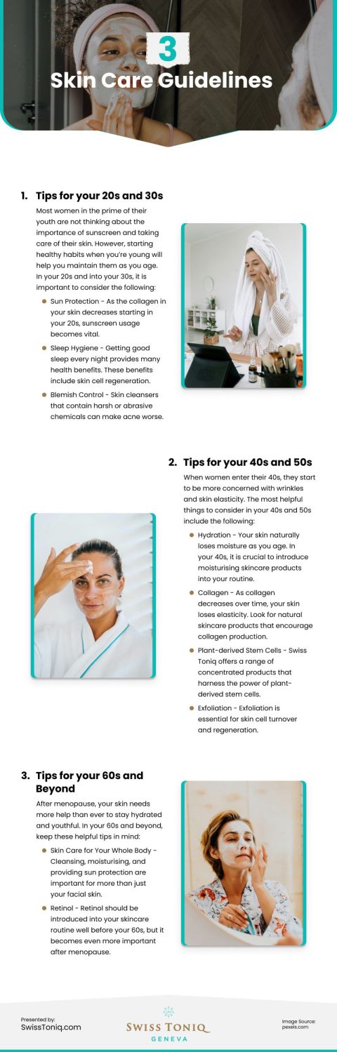 3 Skin Care Guidelines Infographic