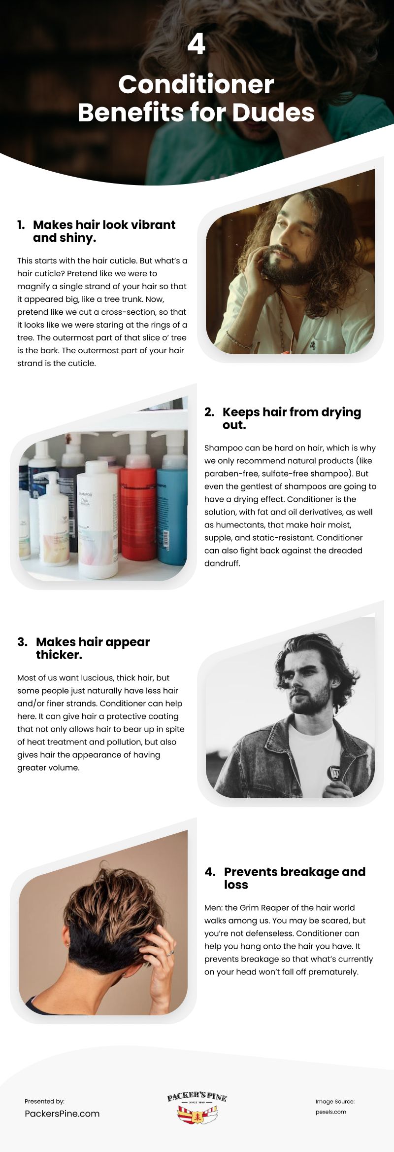 4 Conditioner Benefits for Dudes Infographic