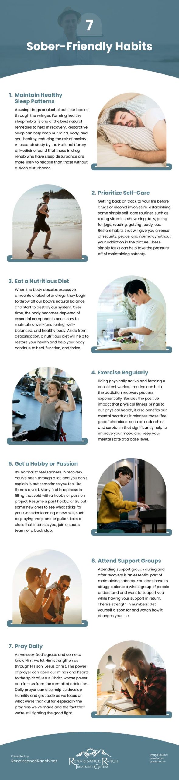 7 Sober-Friendly Habits Infographic