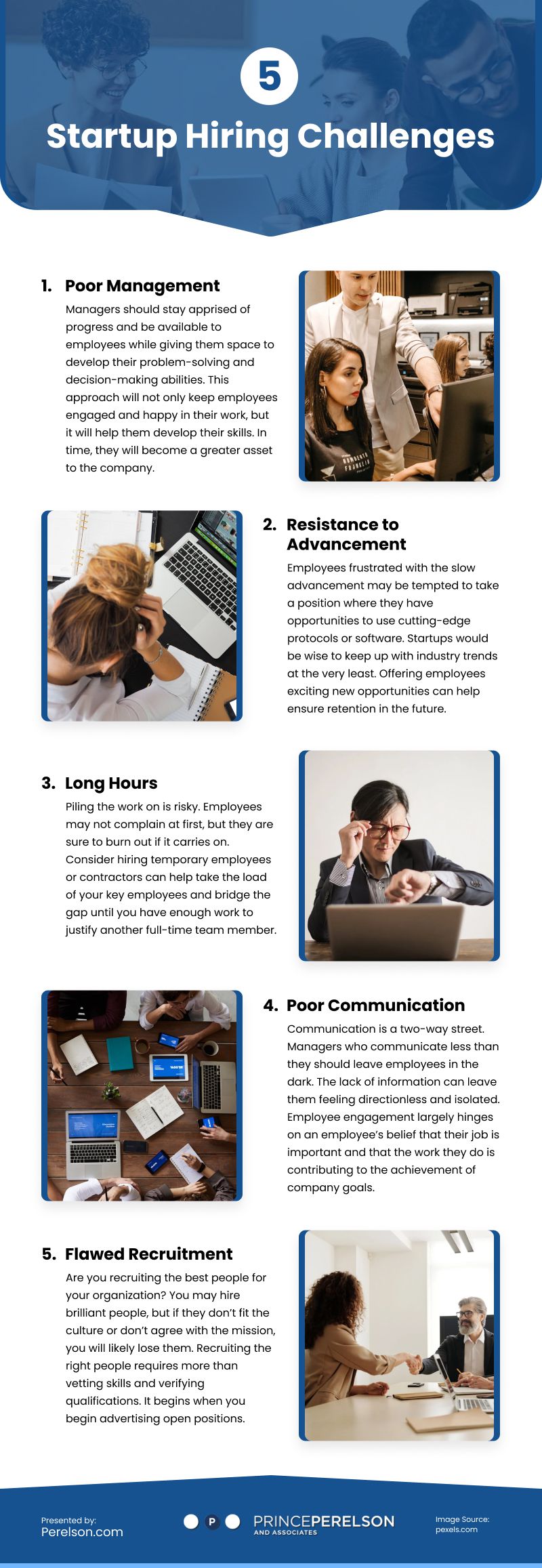 5 Startup Hiring Challenges Infographic