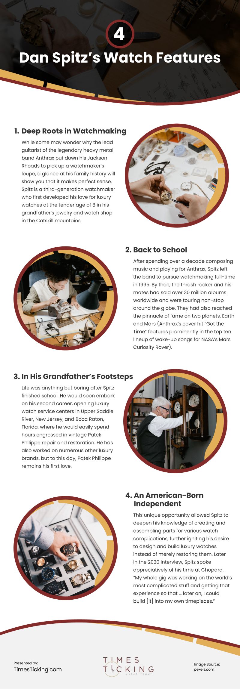 4 Dan Spitz's Watch Features Infographic