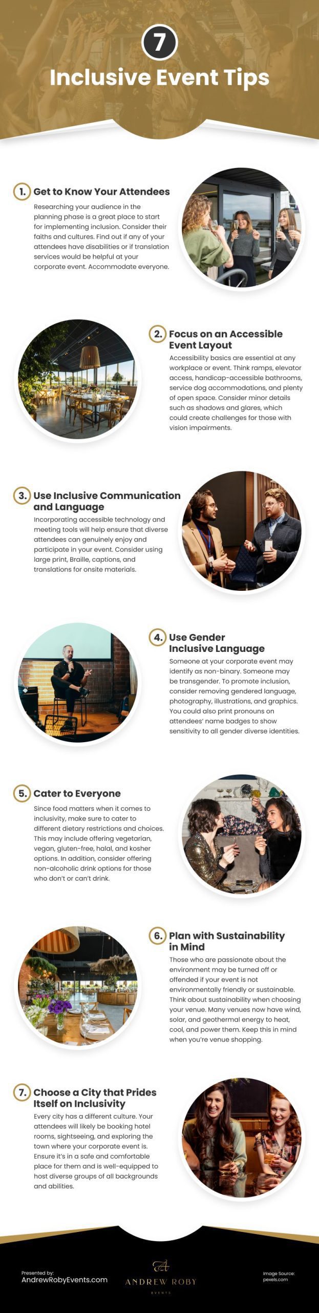 7 Inclusive Event Tips Infographic