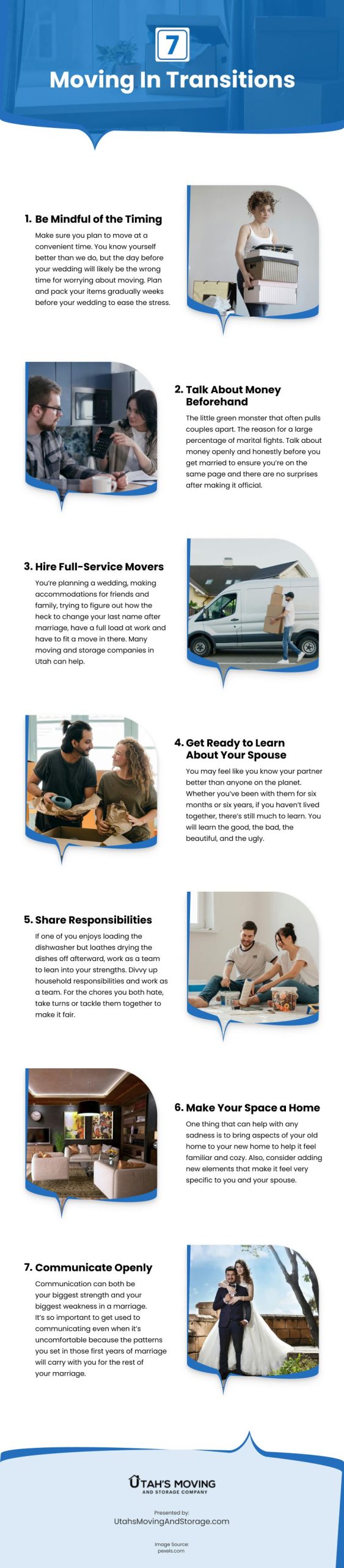 7 Moving In Transitions Infographic