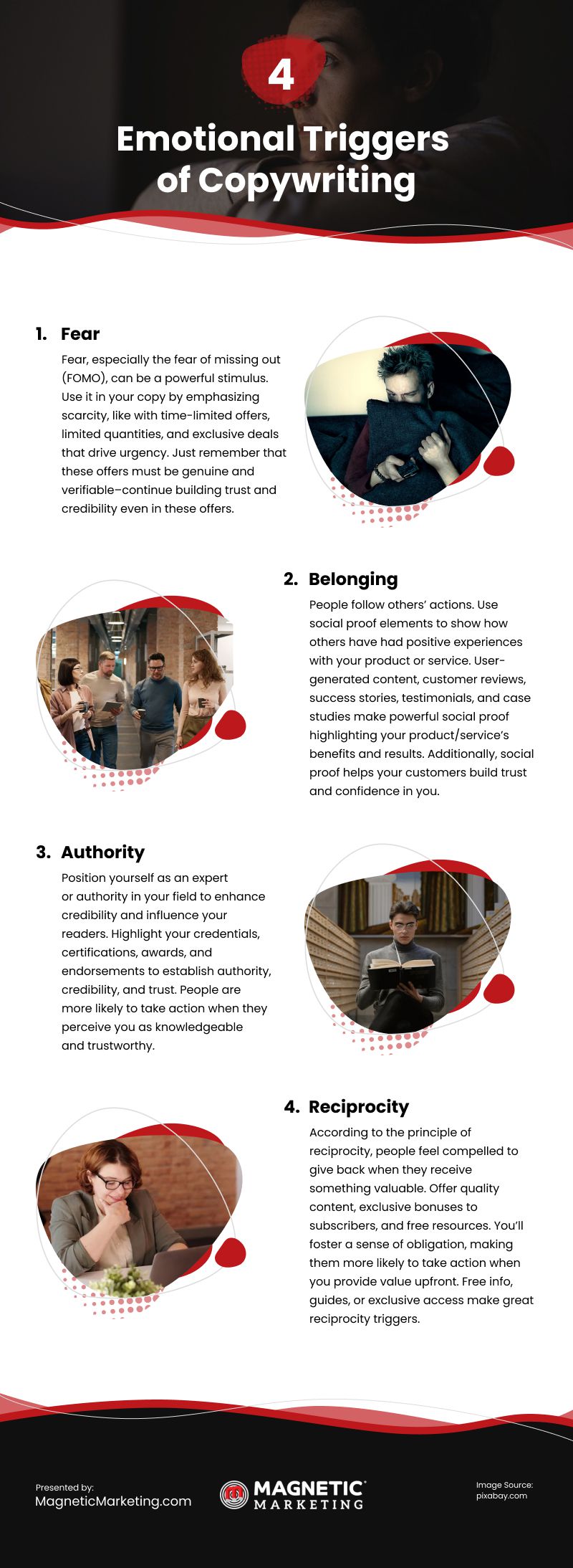 4 Emotional Triggers of Copywriting Infographic