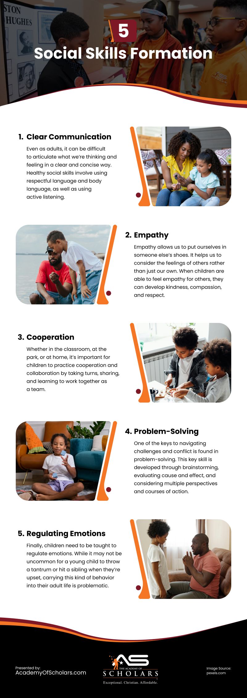 5 Social Skills Formation Infographic