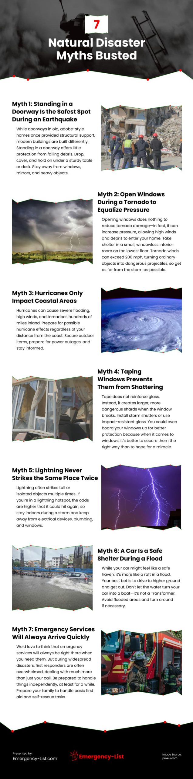 7 Natural Disaster Myths Busted Infographic