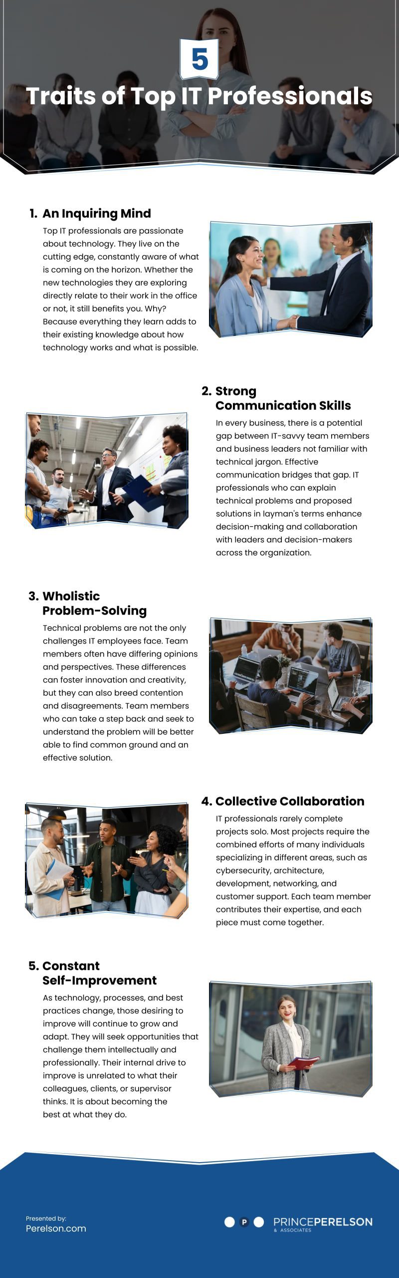 5 Traits of Top IT Professionals Infographic