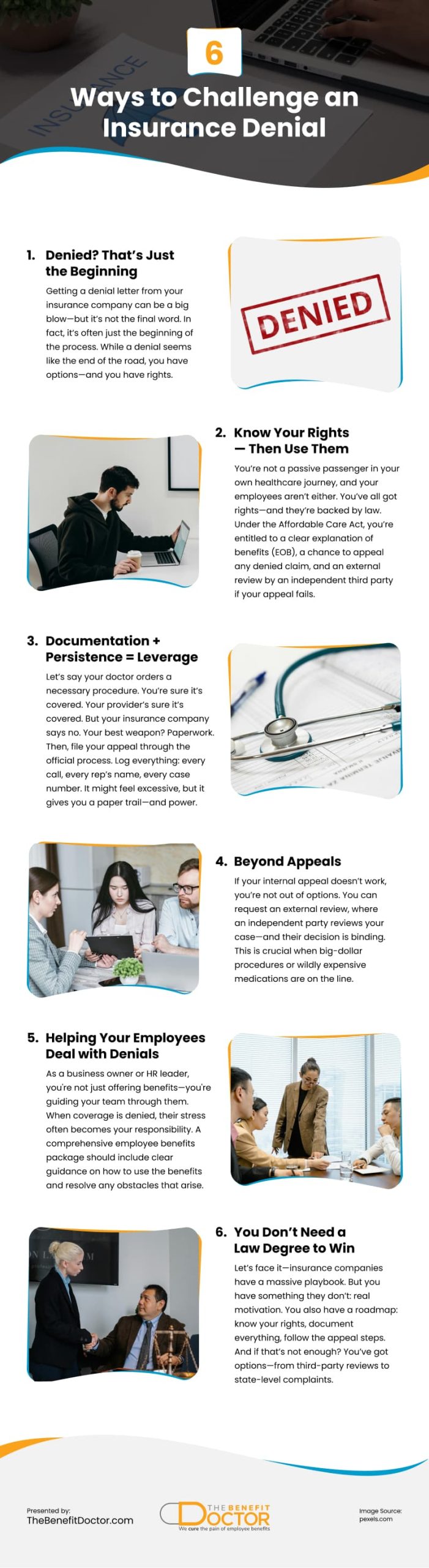 6 Ways to Challenge an Insurance Denial Infographic