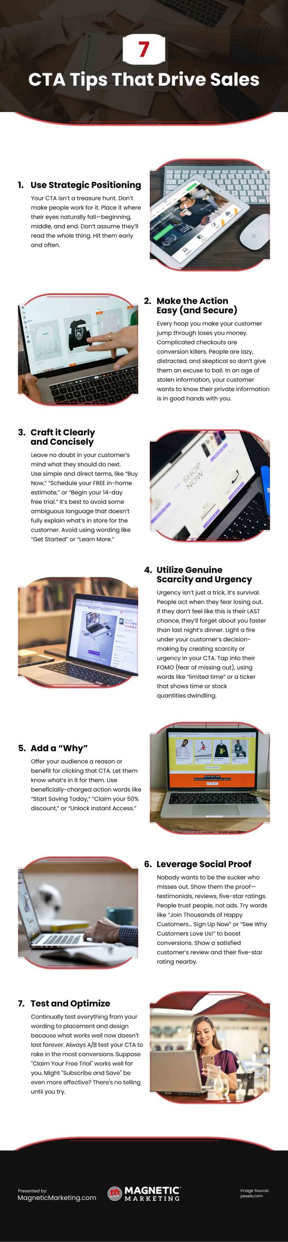 7 CTA Tips That Drive Sales Infographic