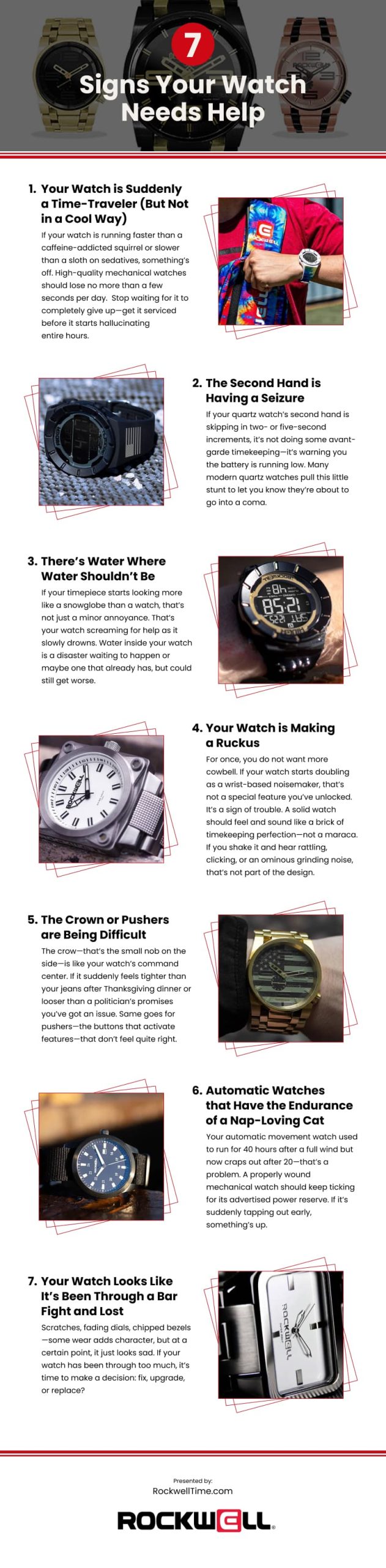 7 Signs Your Watch Needs Help Infographic