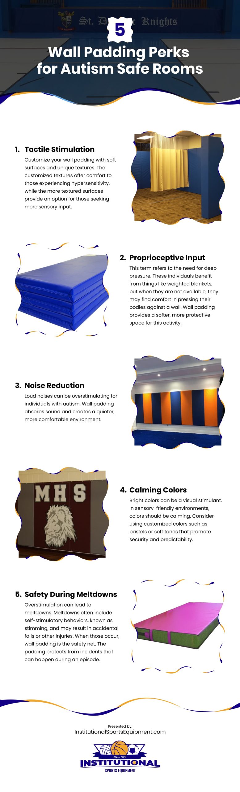 5 Wall Padding Perks for Autism Safe Rooms Infographic