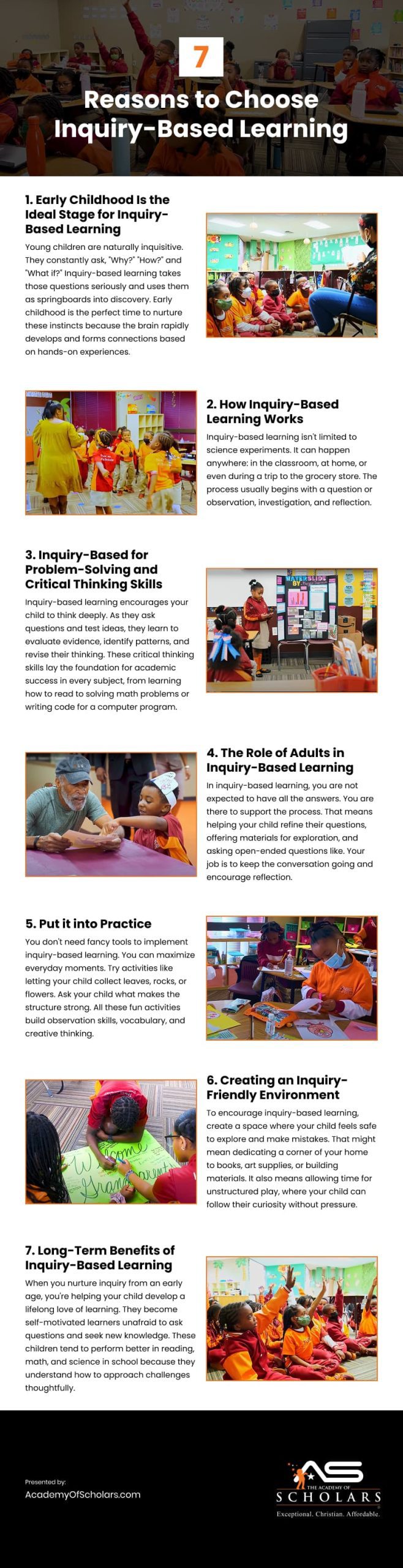 7 Reasons to Choose Inquiry-Based Learning Infographic